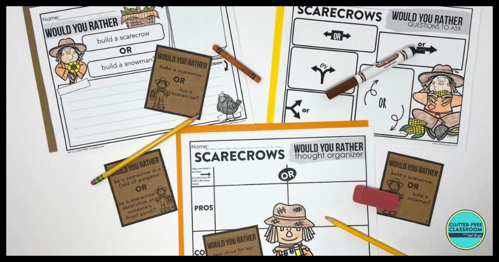 Would You Rather Printables for Elementary Students: September Edition - Teaching with Jodi ...