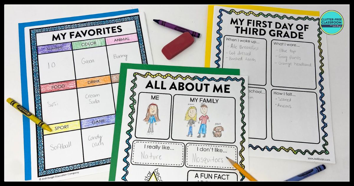 All About Me Printable Worksheets for Back to School - 2026 - Teaching ...