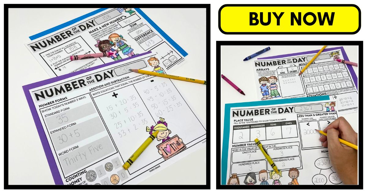 Using Number of the Day Activities for Teaching Number Sense in 2025 ...