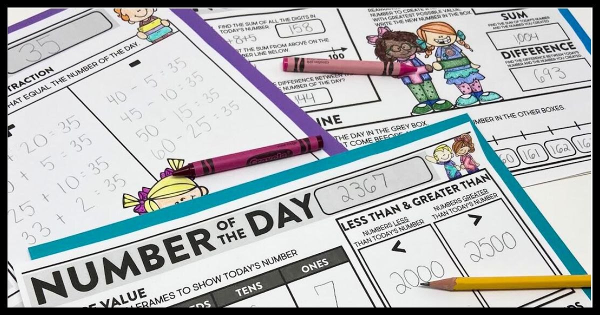 Using Number of the Day Activities for Teaching Number Sense in 2025 ...