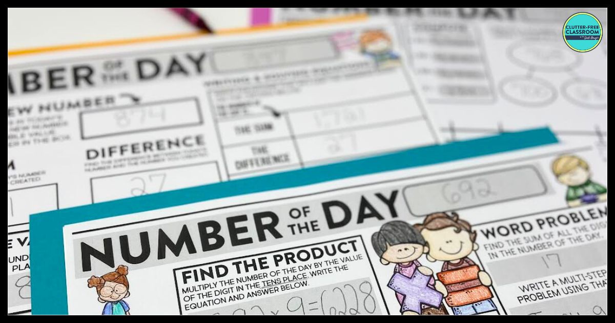 Using Number of the Day Activities for Teaching Number Sense in 2025 ...