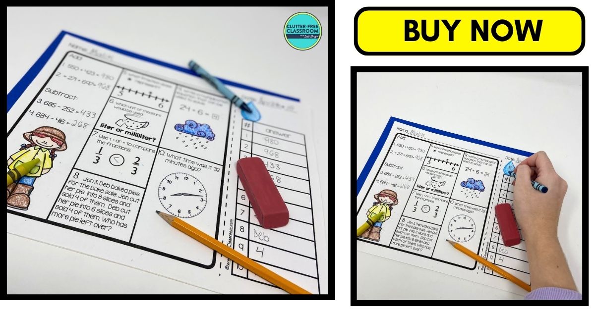 April Math Worksheets for Elementary Students in 2025 - Teaching with ...