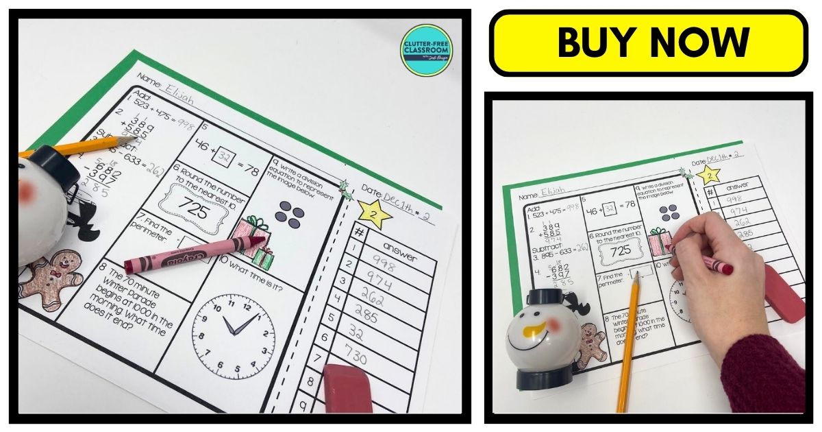 December Math Worksheets for Elementary Students in 2026 - Teaching ...