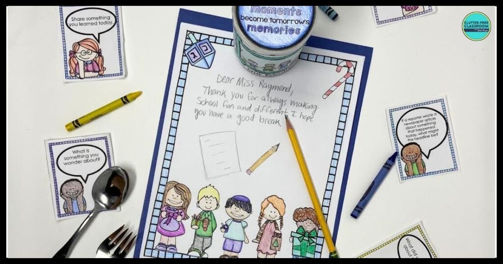 Hanukkah Writing Prompts Gift for Students to Give Their Families ...