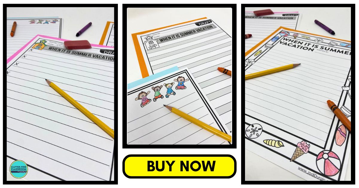 Summer Writing Prompt Project for Elementary Students - Teaching with ...