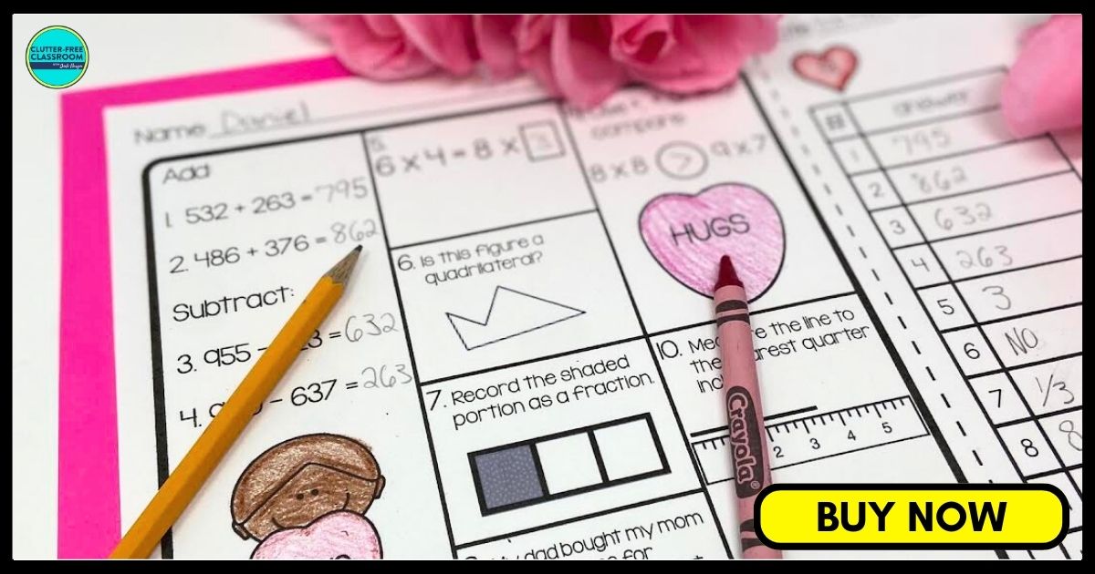 February Math Worksheets for Elementary Students in 2025 - Teaching ...