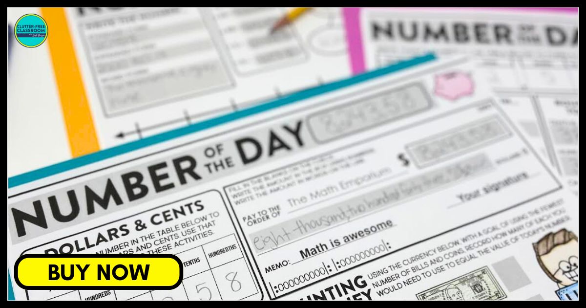 Using Number of the Day Activities for Teaching Number Sense in 2025 ...