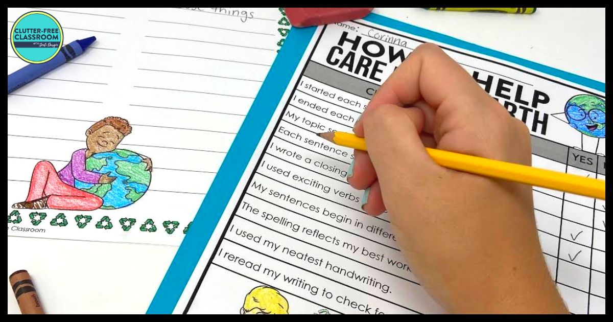 Earth Day Writing Activity for Elementary Students - Teaching with Jodi ...