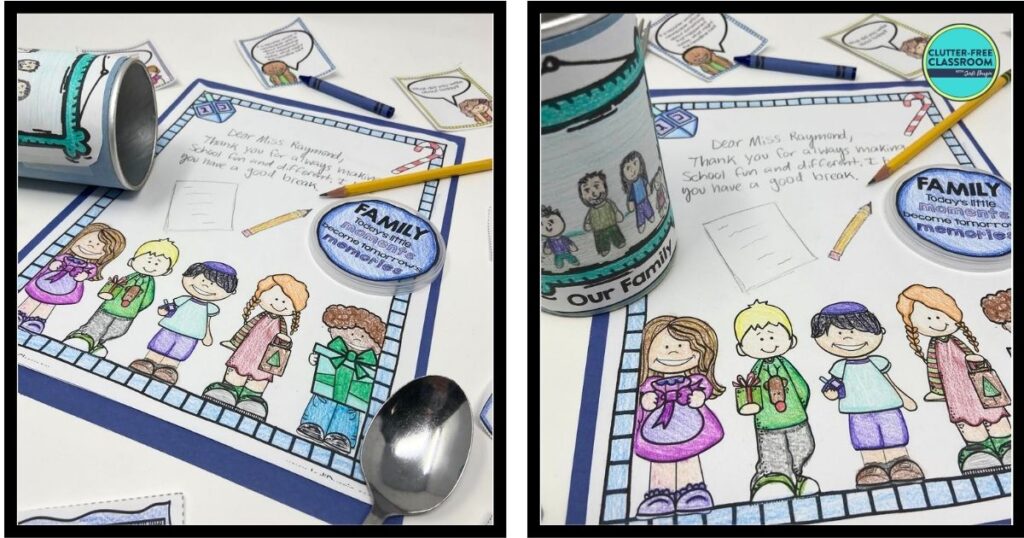 Hanukkah Writing Prompts Gift for Students to Give Their Families ...