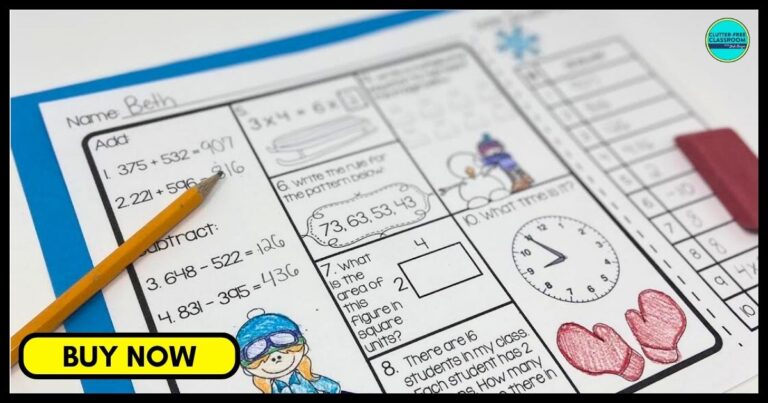 January Math Worksheets for Elementary Students in 2026 - Teaching with ...