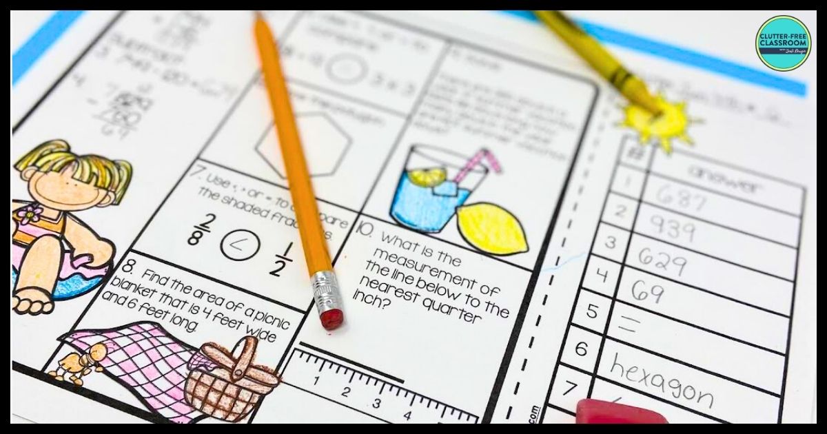 June Math Worksheets for Elementary Students in 2025 - Teaching with ...