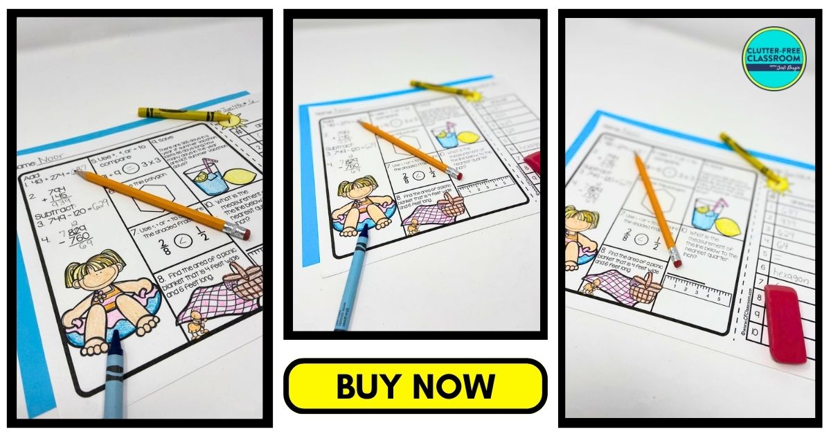 June Math Worksheets for Elementary Students in 2025 - Teaching with ...