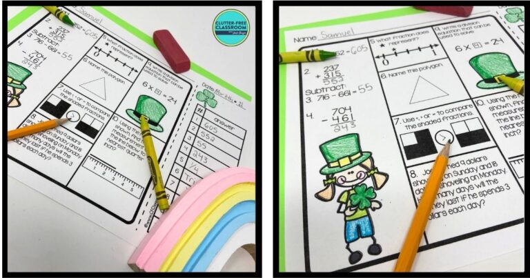 March Math Worksheets for Elementary Students in 2026 - Teaching with ...