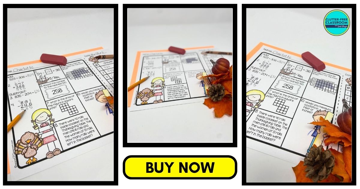 November Math Worksheets for Elementary Students in 2025 - Teaching ...