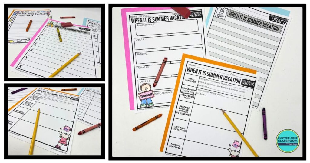 Summer Writing Prompt Project for Elementary Students - Teaching with ...