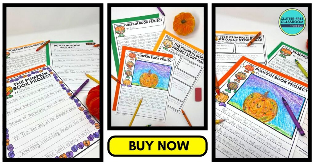 Pumpkin Character Book Report Project Ideas for Elementary Students ...