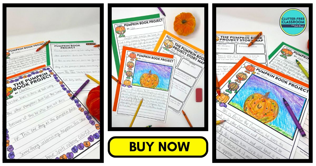 Pumpkin Character Book Report Project Ideas for Elementary Students ...