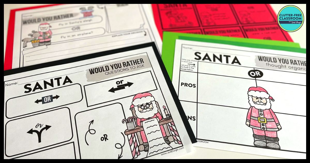 December Would You Rather Activities for Elementary Students - Teaching ...