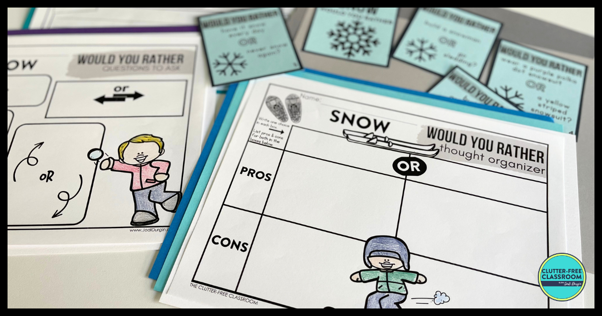 Would You Rather Activities for Elementary Students: January Edition ...