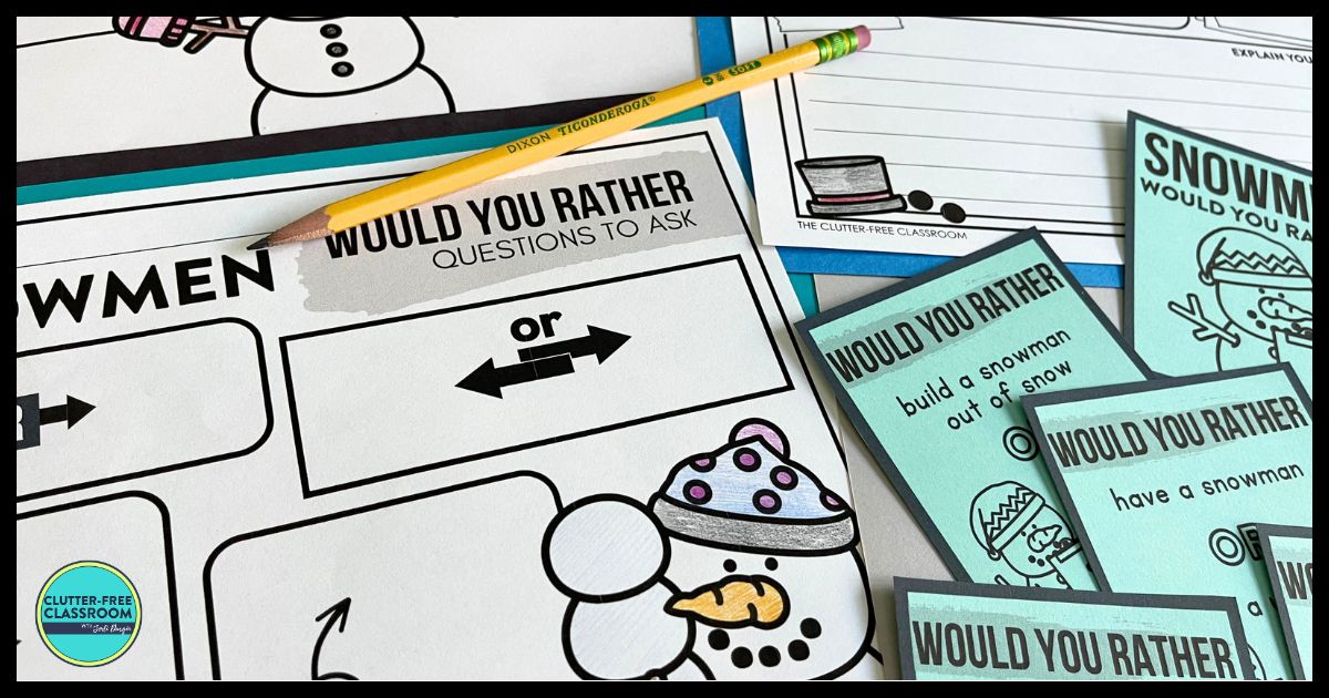 Would You Rather Activities for Elementary Students: January Edition ...