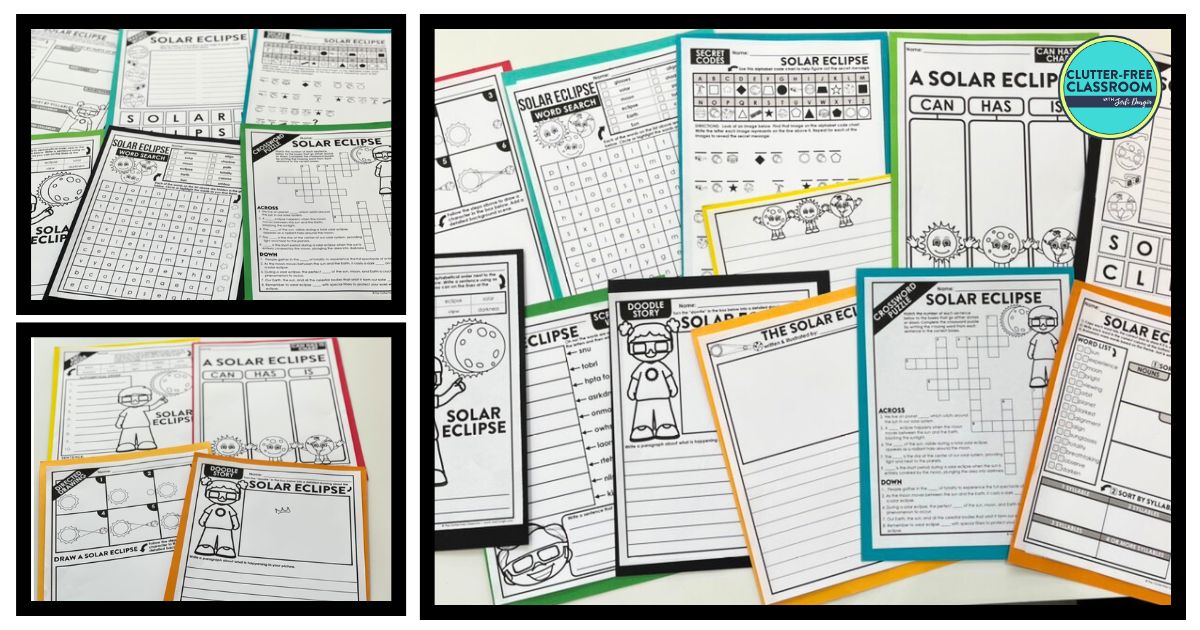 Solar Eclipse Activities for Elementary Students - 2025 - Teaching with ...