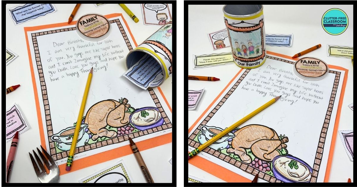 Thanksgiving Gift for Students to Make for their Families - Teaching ...
