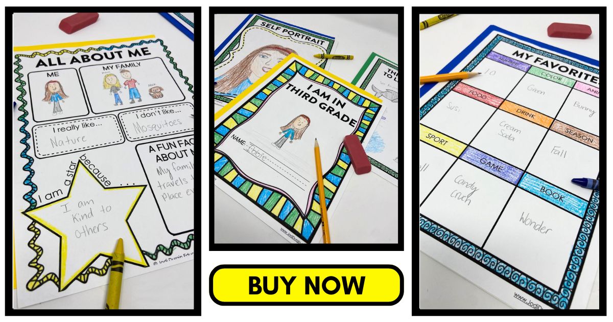 All About Me Printable Worksheets for Back to School - 2026 - Teaching ...