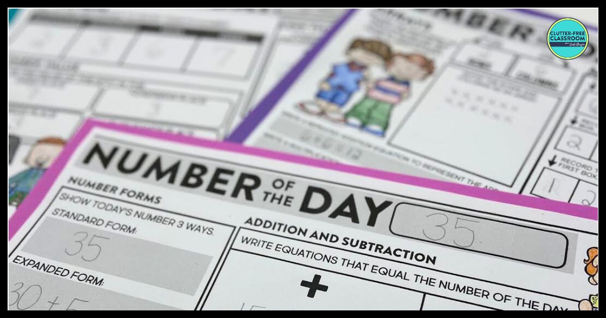 Using Number of the Day Activities for Teaching Number Sense in 2025 ...