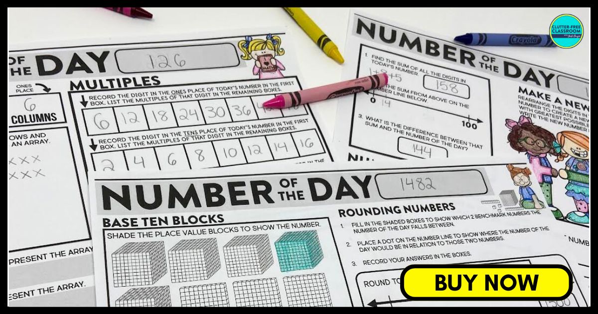 Using Number of the Day Activities for Teaching Number Sense in 2025 ...