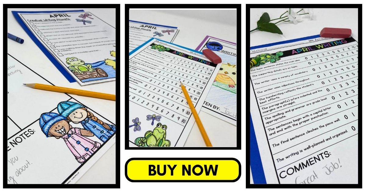 April Writing Prompts for Elementary Students in 2026 - Teaching with ...