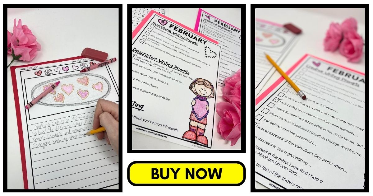 February Writing Prompts for Elementary Students in 2026 - Teaching ...