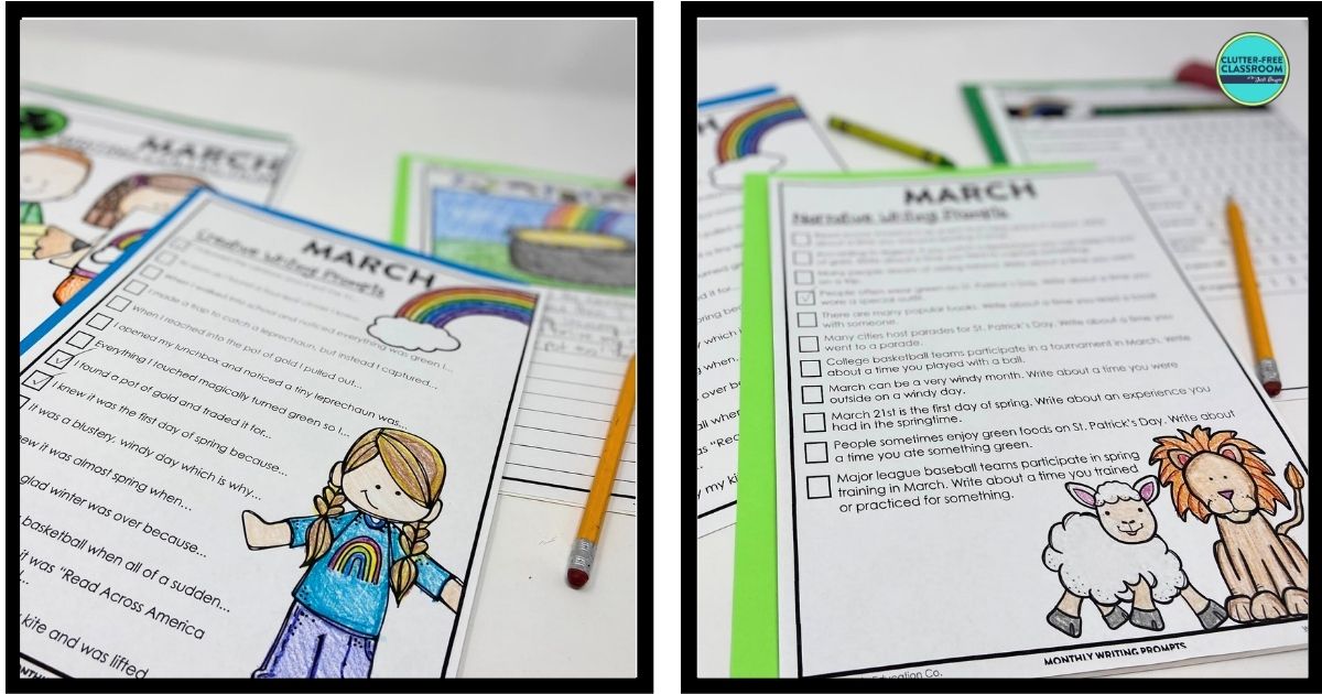 March Writing Prompts for Elementary Students in 2025 - Teaching with ...