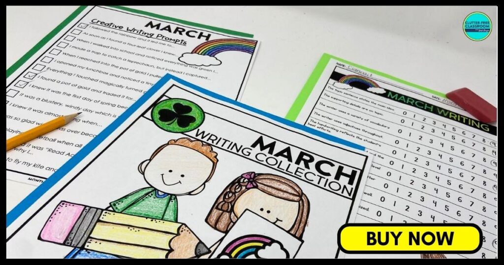 March Writing Prompts for Elementary Students in 2025 - Teaching with ...