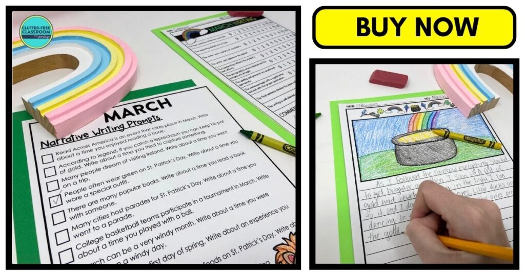 March Writing Prompts for Elementary Students in 2026 - Teaching with ...