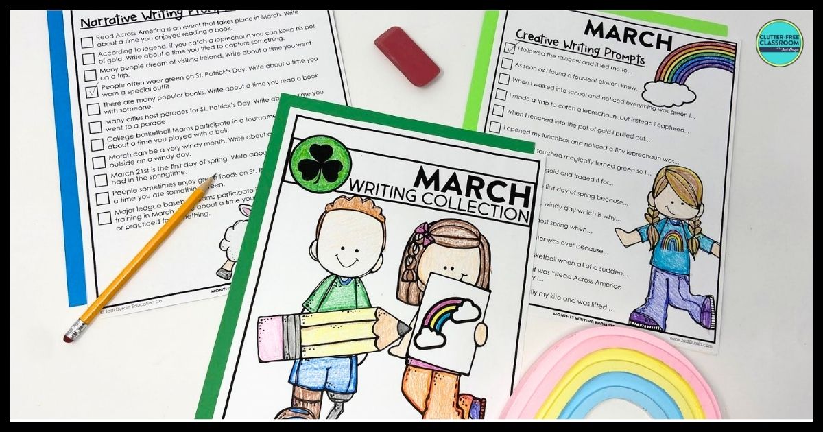 March Writing Prompts for Elementary Students in 2025 - Teaching with ...
