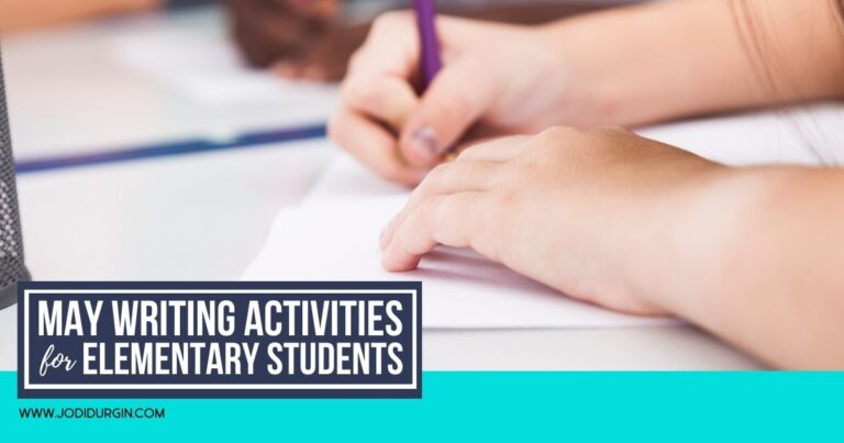 May Writing Activities for Elementary Students - Teaching with Jodi ...