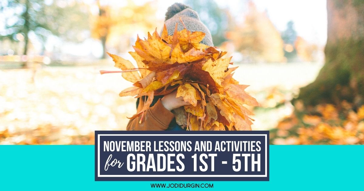 November Activities for Elementary Students (Grades 1-5) in 2025 ...