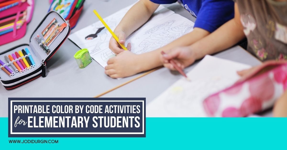 Color by Code Worksheets for Elementary Teachers in 2025 - Teaching ...