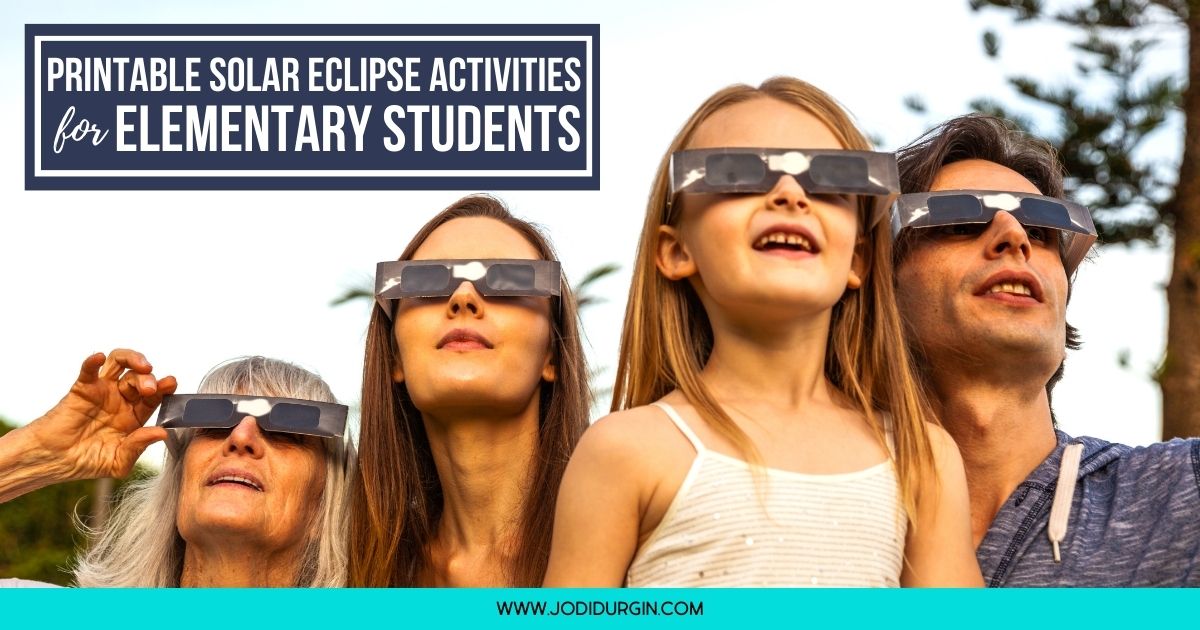 Solar Eclipse Activities for Elementary Students - 2025 - Teaching with ...