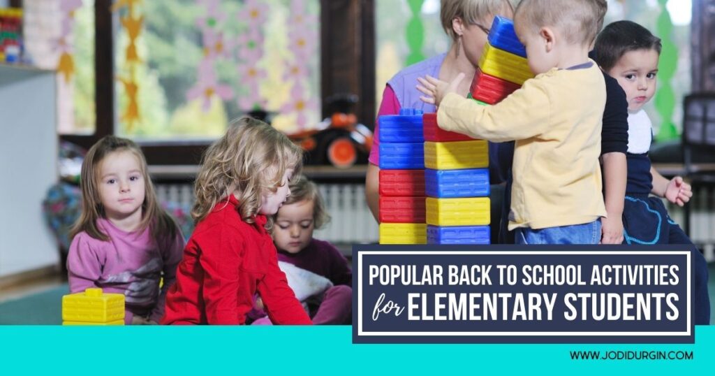 Welcome Back to School Activities for Elementary Students - Teaching ...