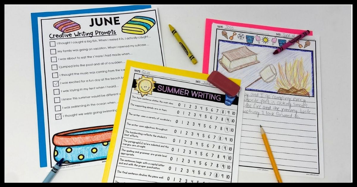 June Writing Prompts for Elementary Students in 2026 - Teaching with ...