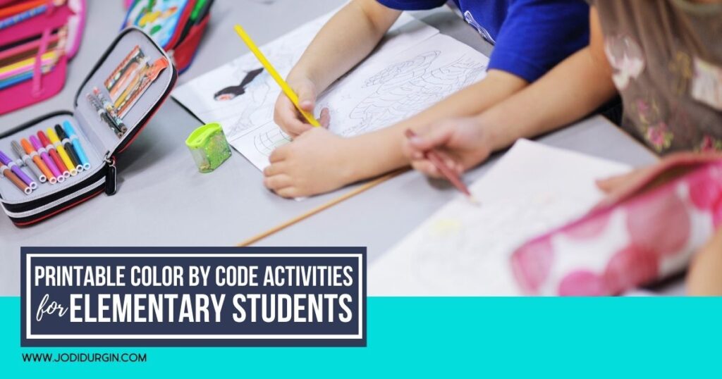 Color by Code Worksheets for Elementary Teachers in 2024 - Teaching ...