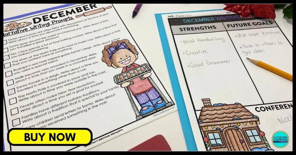 December Writing Prompts for Elementary Students in 2024 - Teaching ...