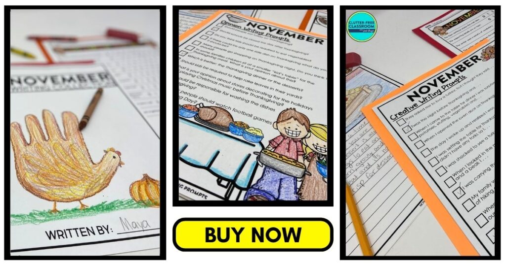 November Writing Prompts for Elementary Students in 2024 - Teaching ...