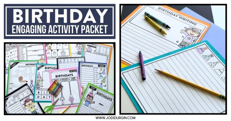 Birthday Activity Pages for Elementary Students in 2026 - Teaching with ...