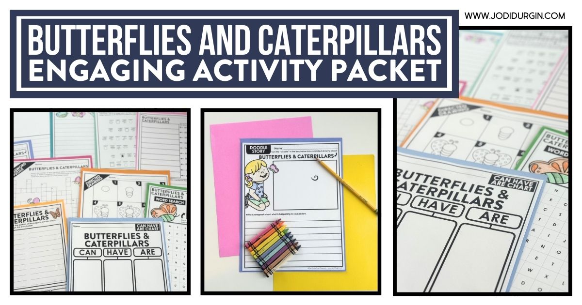 Butterfly Activity Pages for Elementary Students in 2025 — from ...