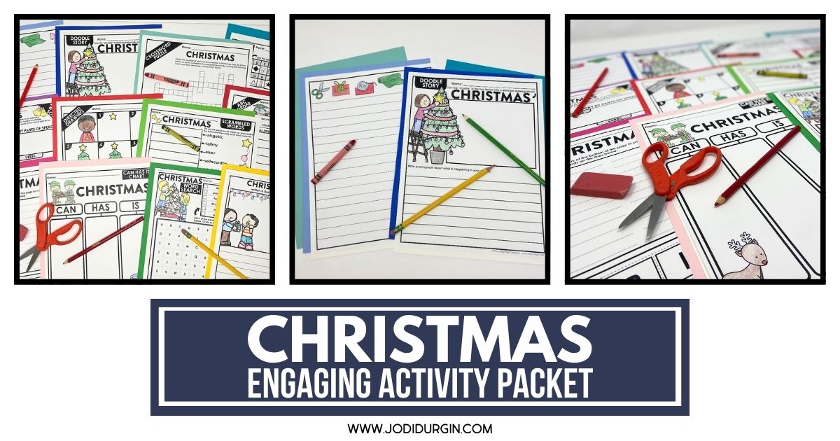 Christmas Activity Pages for Elementary Students in 2024 — from ...