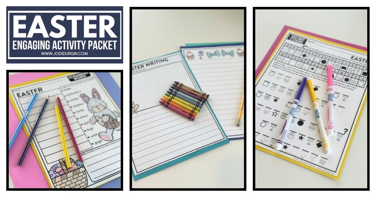 Easter Worksheets for Elementary Students in 2025 - Teaching with Jodi ...