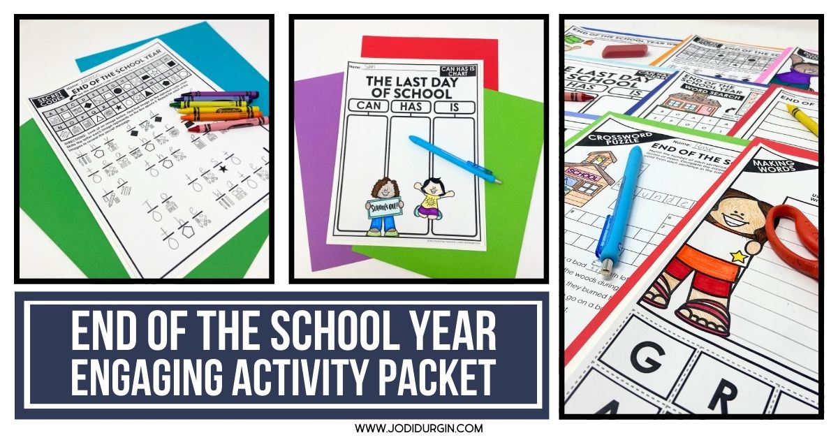 End of the Year Worksheets for Elementary Students in 2026 - Teaching ...