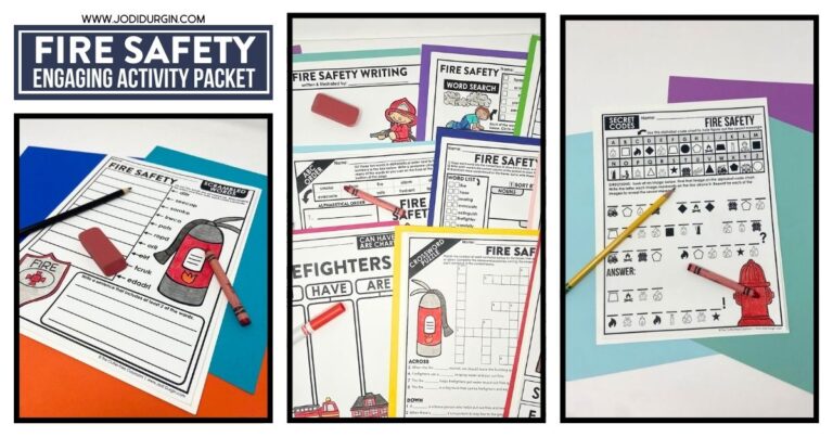 Fire Safety Activity Pages for Elementary Students in 2026 - Teaching ...